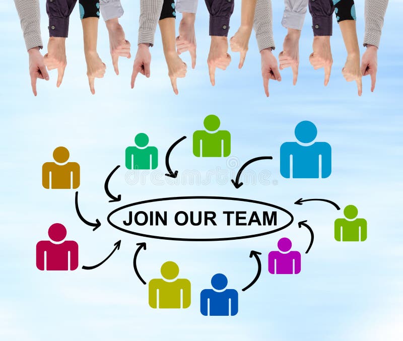 Join Our Team Concept on a Wall Stock Image - Image of success, digital ...