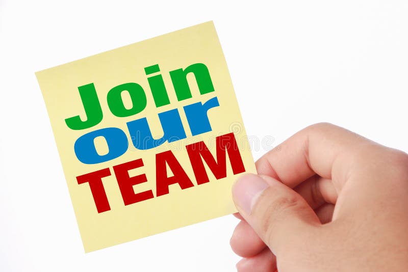 Join our team stock photo. Image of help, needed, blue - 58595714