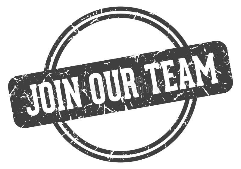 Join our team stamp stock vector. Illustration of white - 347741367