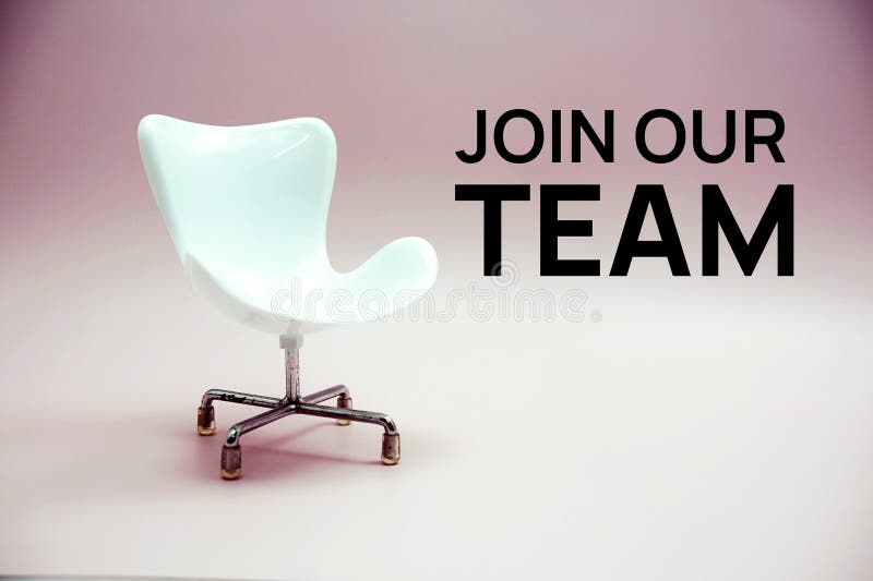 Join Our Team with Empty Chair on Pink Background Stock Illustration ... Join Our Team with Empty Chair on Pink Background Stock Illustration ...