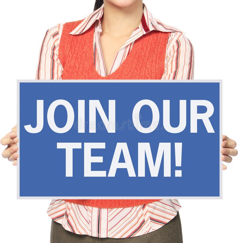 Join Our Team stock image. Image of female, announcing - 91490855 Join Our Team stock image. Image of female, announcing - 91490855