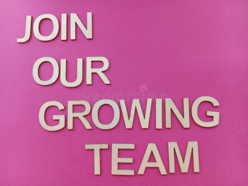 Join our winning team sign stock photo. Image of label - 309863850