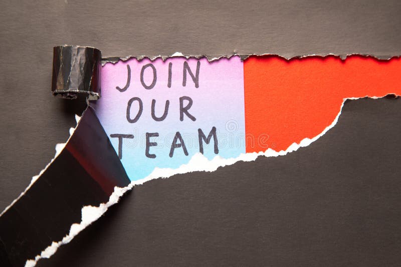 Join Out Team on Sticky Note. Business Stock Image - Image of ...