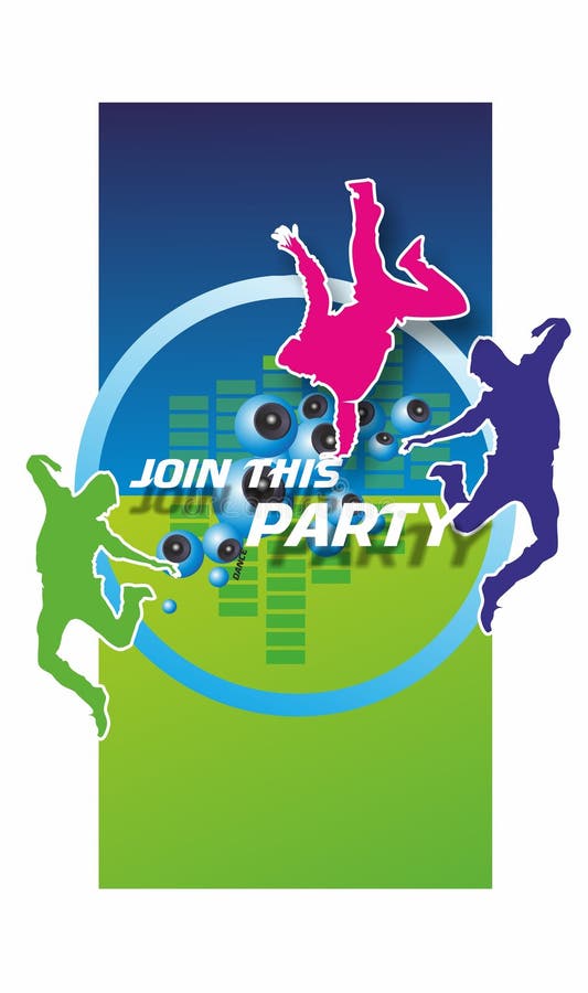 Join this party stock illustration. Illustration of competition - 23201342