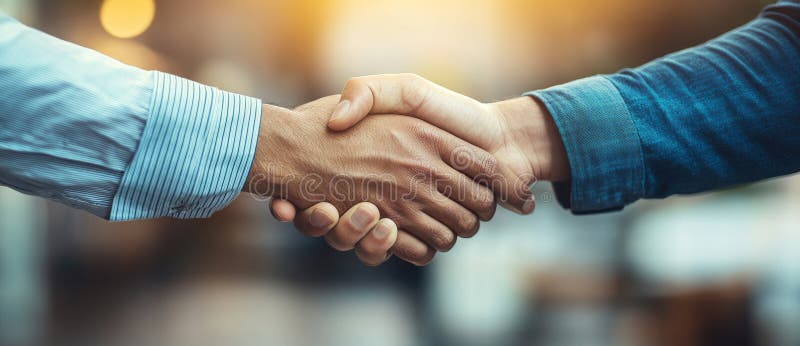 Join the Property Business on a Handshake Agreement. Stock Image ...