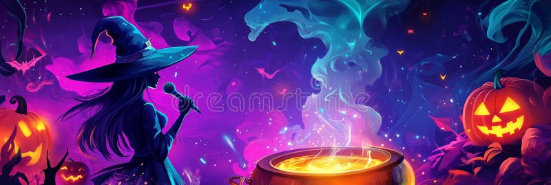 Join the Spooky Karaoke Party with a Singing Witch, Bubbling Cauldron ...