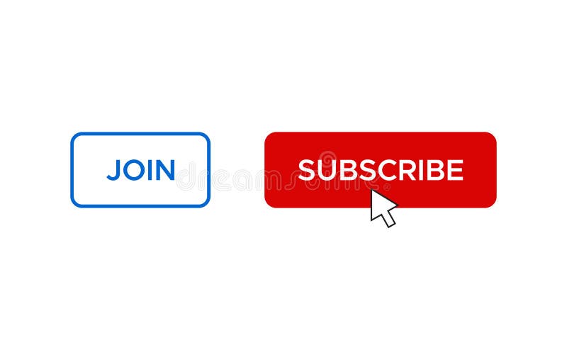 Subscribe Button Icon Vector for Web or Channel Subscriptions Stock ...
