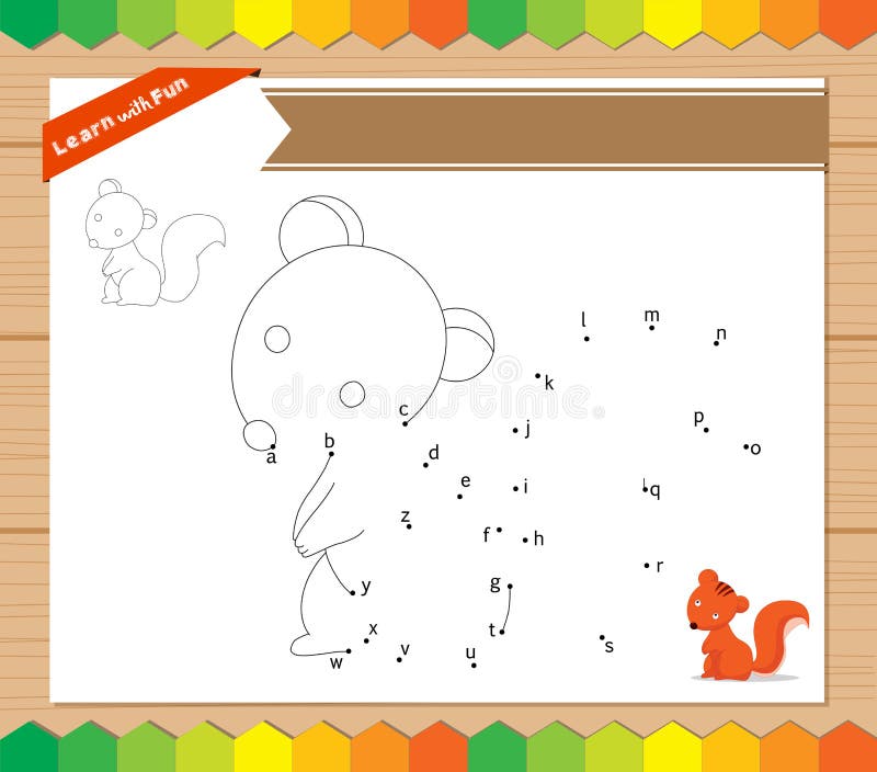 Join To the Dots with a To Z Stock Vector - Illustration of education ...