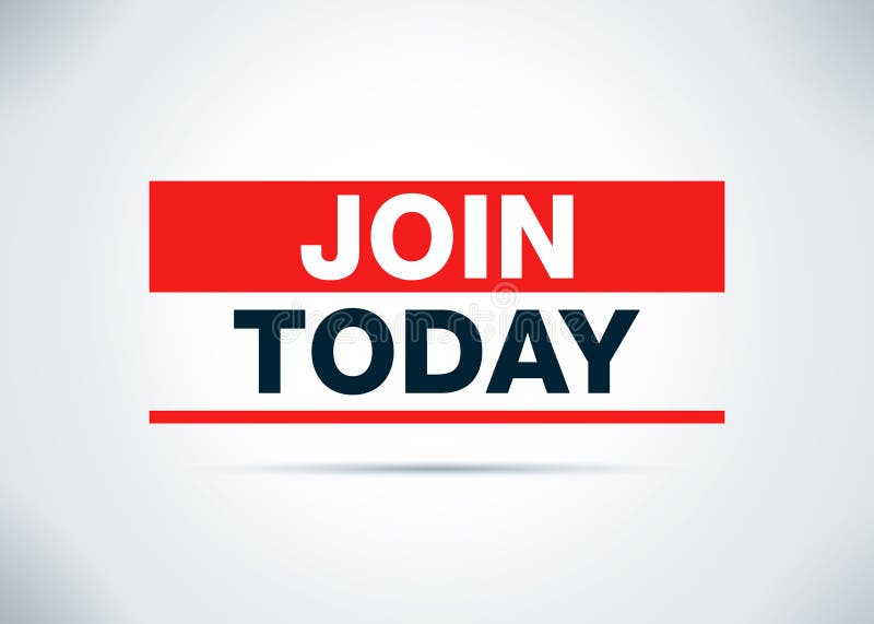 Join Today Abstract Flat Background Design Illustration Stock ...