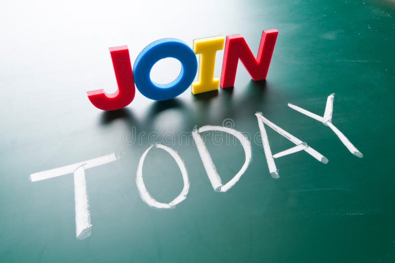 Join us stock photo. Image of note, commercial, contact - 41898616