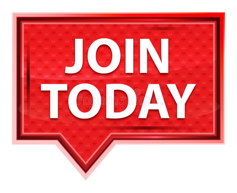 Join Today Misty Rose Pink Banner Button Stock Illustration ...