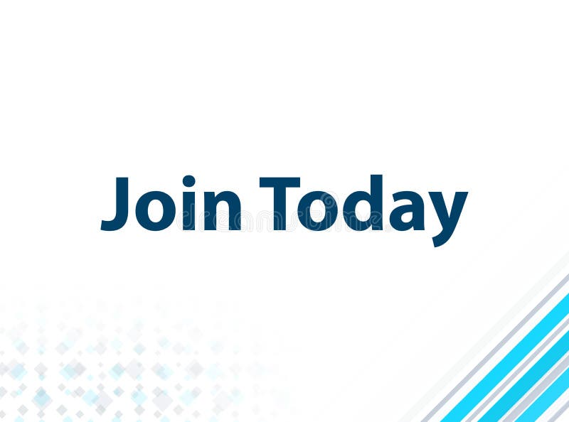 Join Today Modern Flat Design Blue Abstract Background Stock ...