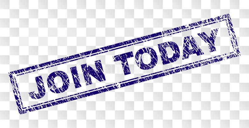 Grunge JOIN TODAY Rectangle Stamp Stock Vector - Illustration of stamp ...