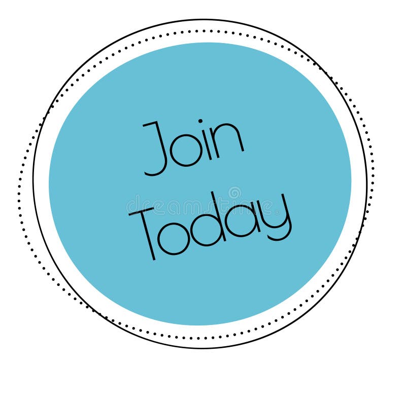 Join today stamp on white stock vector. Illustration of graphic - 142134984