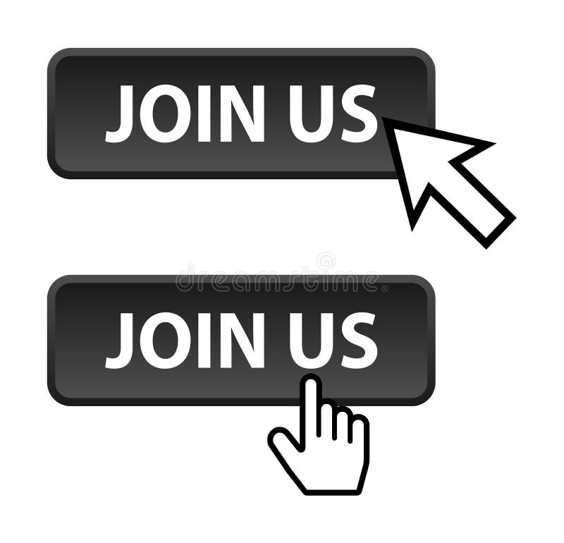 Join us button stock vector. Illustration of abstract - 220785603