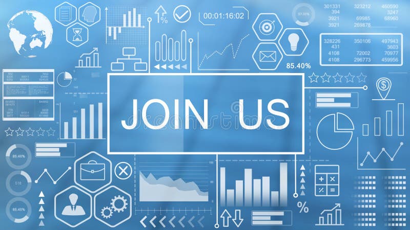 Join Us, Animated Typography Stock Illustration - Illustration of ...