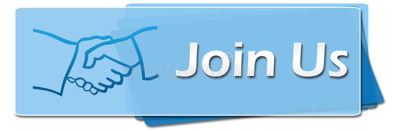 Join Us Blue Business Element Green Left Side Stock Illustration ...