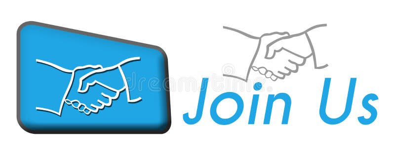 Join Us Blue Business Element Green Left Side Stock Illustration ...