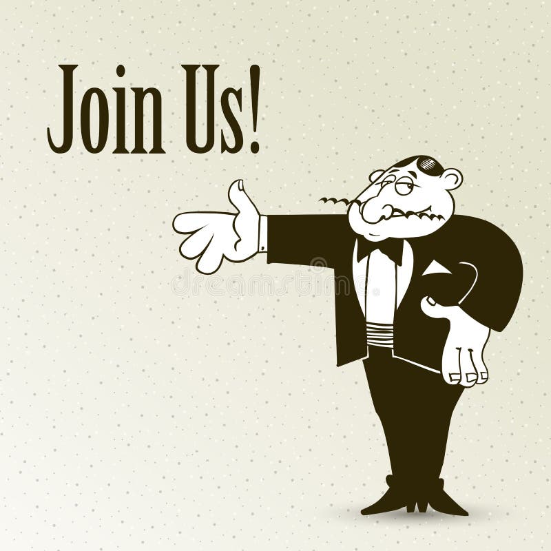 Join Us, Cartoon Concept Abstract Business Stock Vector - Illustration ...