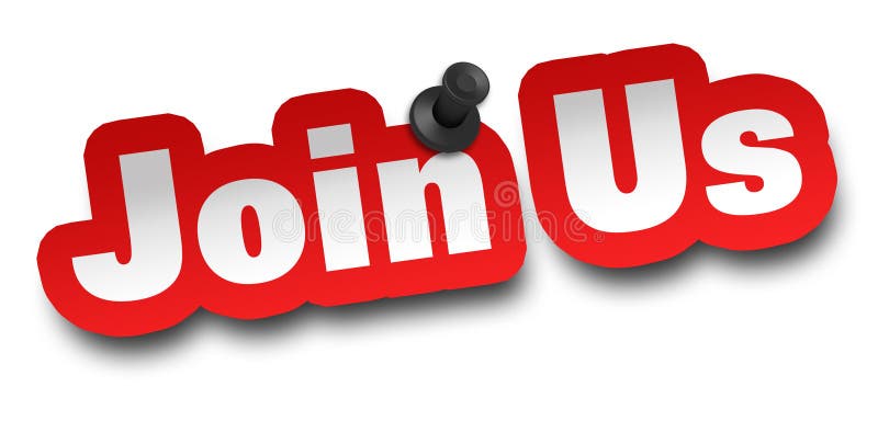 Join Us Concept 3d Illustration Isolated Stock Illustration ...