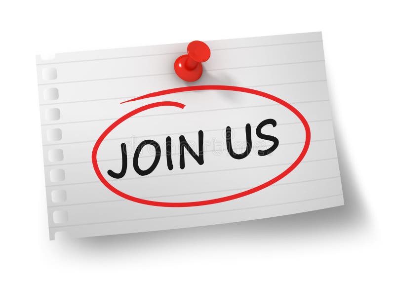 Text Sign Showing Join Us. Conceptual Photo Register in Community Team ...