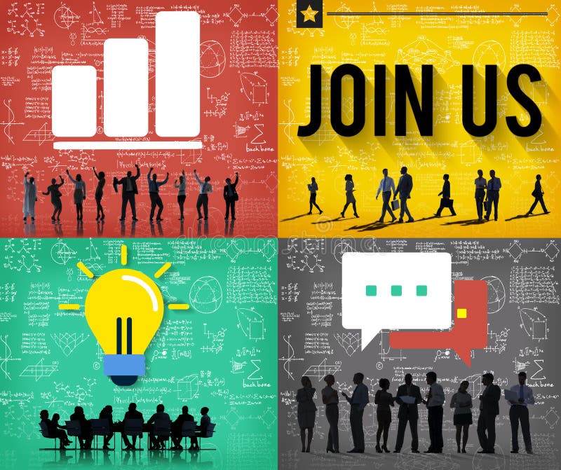 Join Us Contact Business Information Medium Concept Stock Illustration ...
