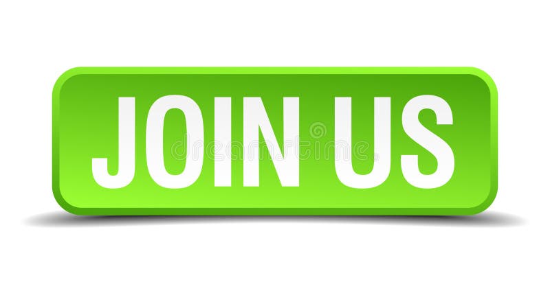 JOIN US on Red and Green Round Ribbon Badge. Stock Illustration ...