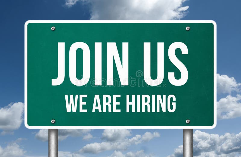 Join Us we are Hiring - Road Sign Message Stock Illustration ...