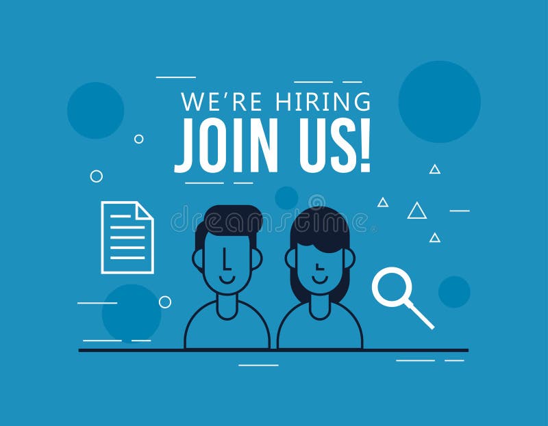 Join Us Lettering and Couple Stock Vector - Illustration of couple ...