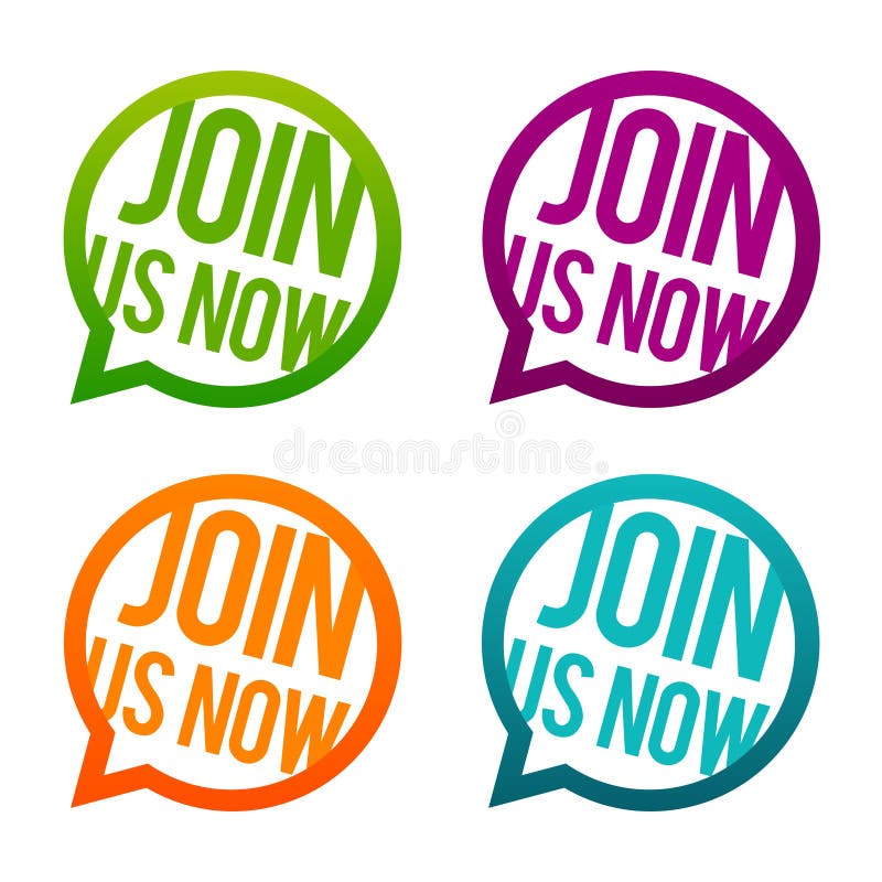 Join buttons stock vector. Illustration of registration - 6357868