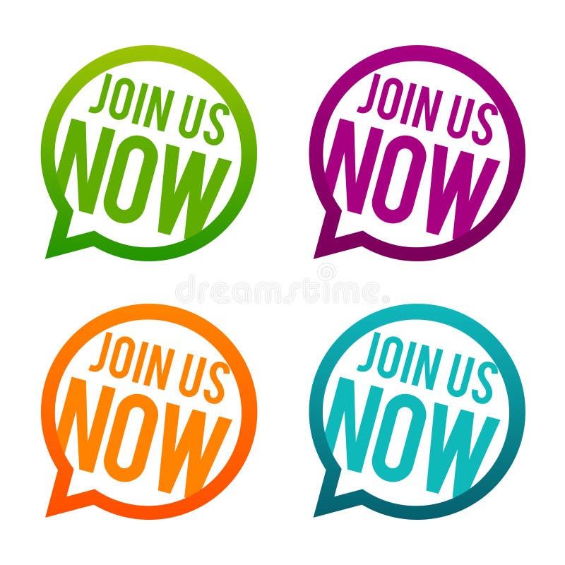 Join buttons stock vector. Illustration of registration - 6357868