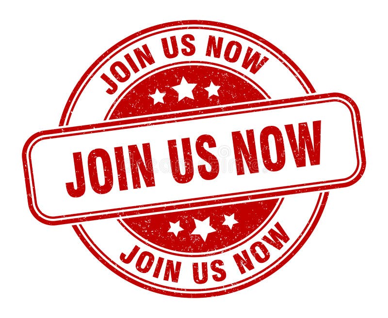 Join Us Now Stamp. Join Us Now Round Grunge Sign Stock Vector ...