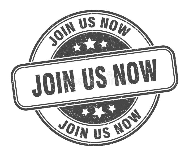 Join Us Now Stamp. Join Us Now Round Grunge Sign Stock Vector ...