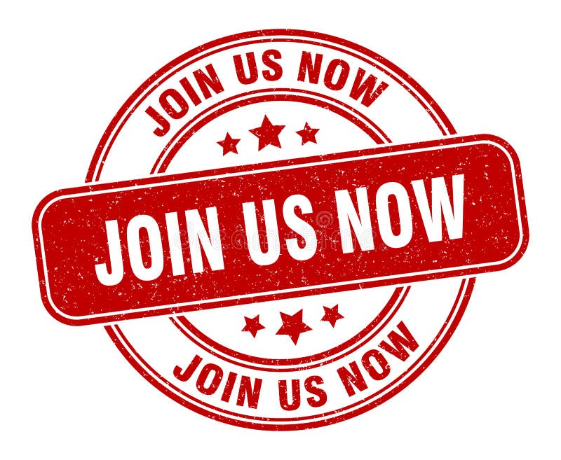 Join Us Now Stamp. Join Us Now Round Grunge Sign Stock Vector ...