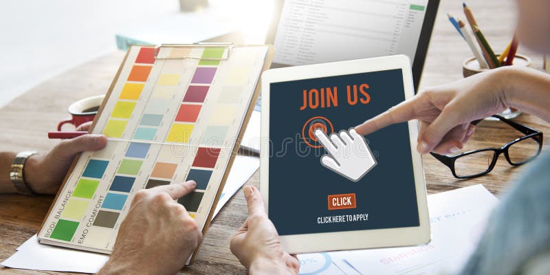 Join Us Recruitment Employment Hiring Concept Stock Photo - Image of ...