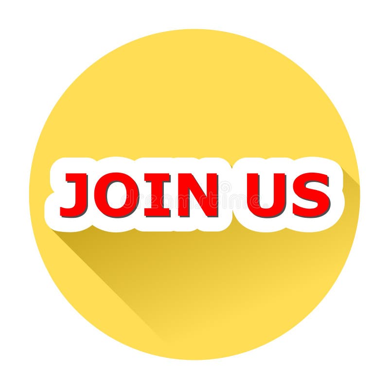 Join Us with shadow stock illustration. Illustration of business - 81721032