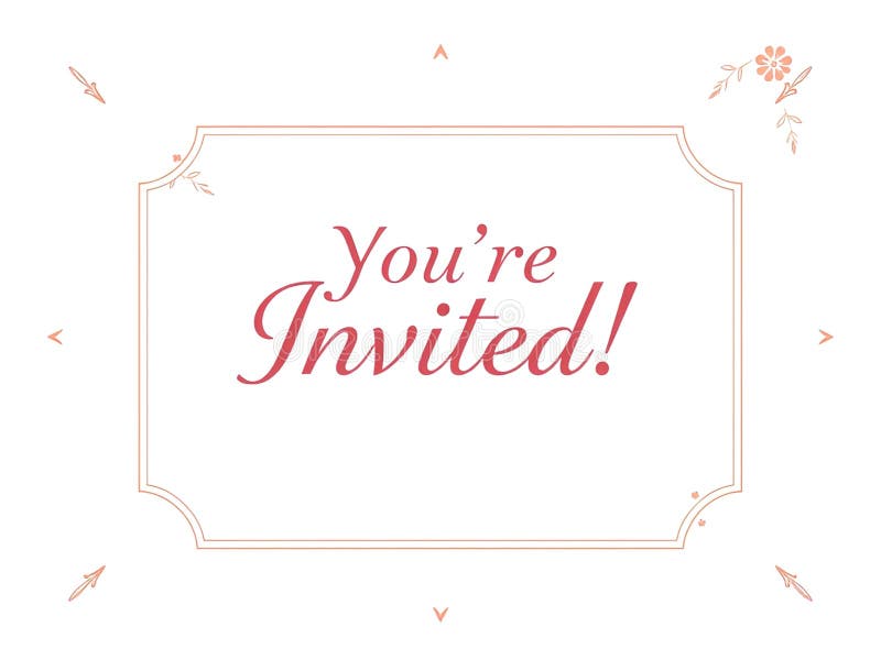 Join Us for a Special Celebration Invitation" Stock Illustration ...
