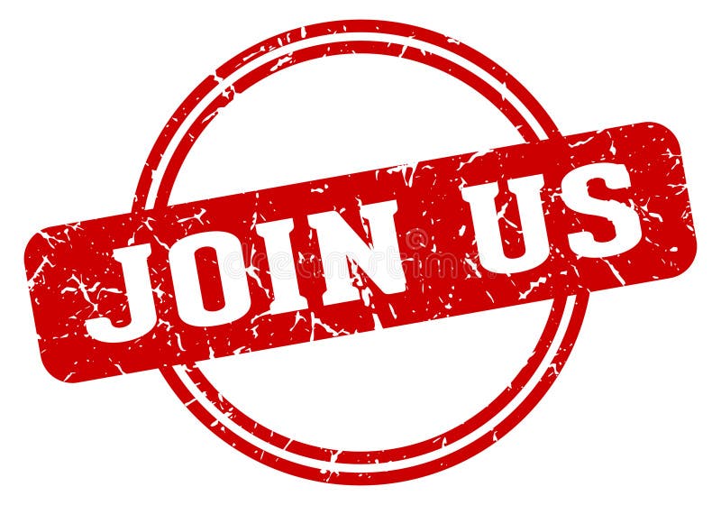 Join us stamp stock vector. Illustration of vector, textured - 360709368