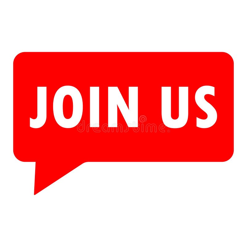 Join us sticker design stock vector. Illustration of sale - 233847288