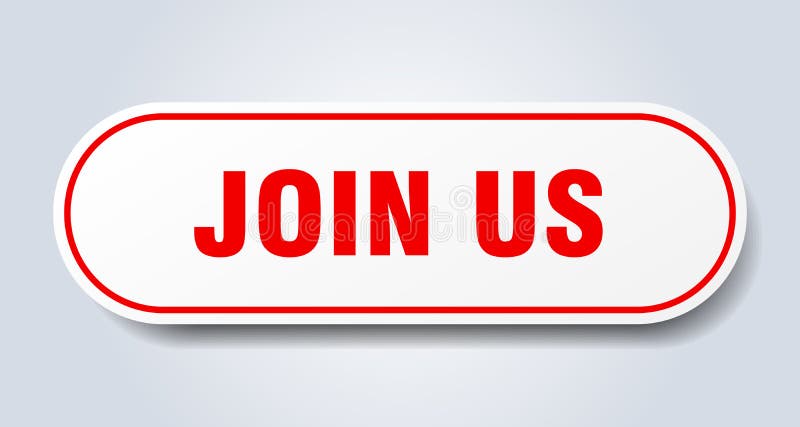 Join us sticker. stock vector. Illustration of join - 158774270