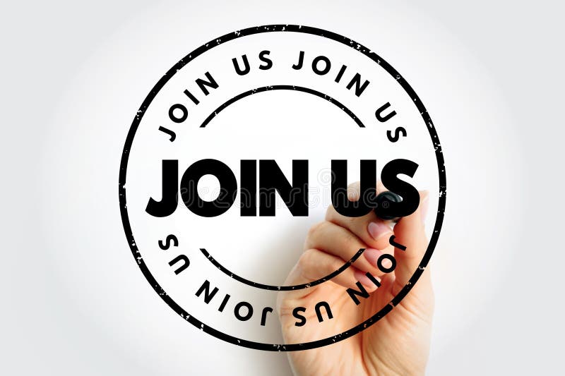 Join Us Text Stamp Concept Background Stock Photos - Free & Royalty ...