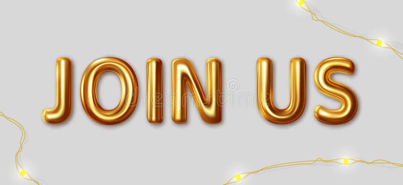 Join Us Word Banner Stock Illustrations – 218 Join Us Word Banner Stock ...