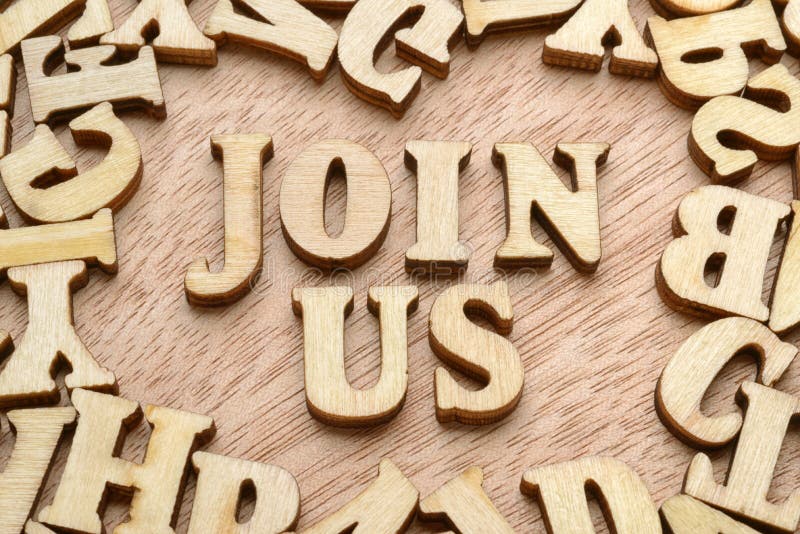 Join Us Words Join Us Words. Invitation Concept Stock Image - Image of ...