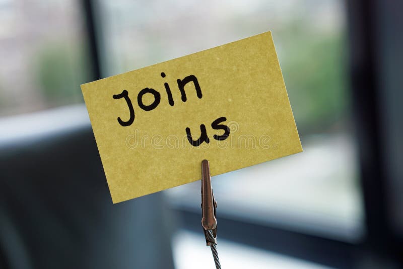 Join us at the office stock image. Image of proposal - 35362891