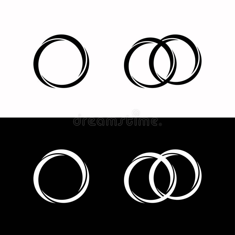 Joined Circle Vector Logo Design . Stock Vector - Illustration of ...