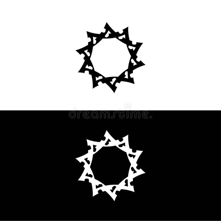 Joined Circle Vector Logo Template Design . Circle Icon Illustration ...