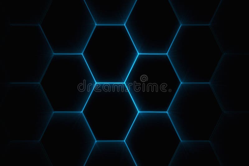 Joined Faded Hexagon Repeating Pattern Stock Illustration ...