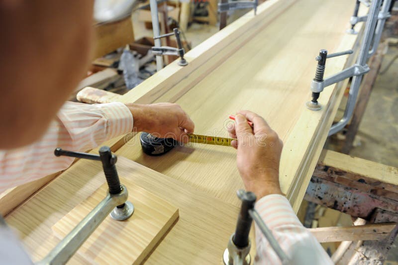 Joiner stock image. Image of joiner, hands, meter, work - 61407835