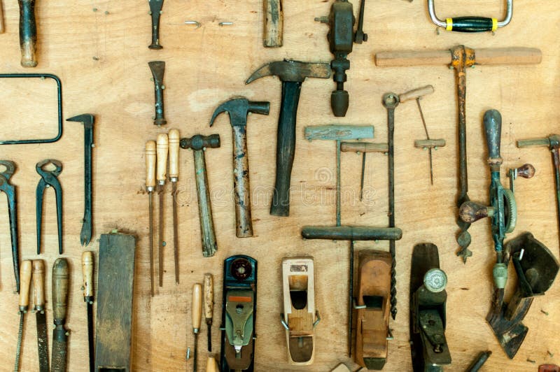 Joiner`s tools stock image. Image of hammer, carpenter - 80199377
