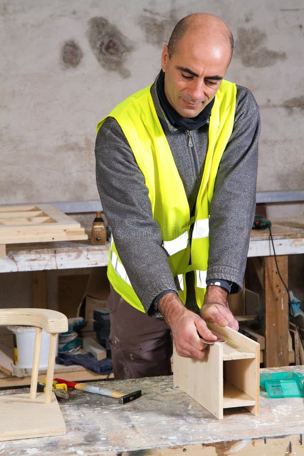 Joiner at work stock photo. Image of wooden, joiners - 67900602